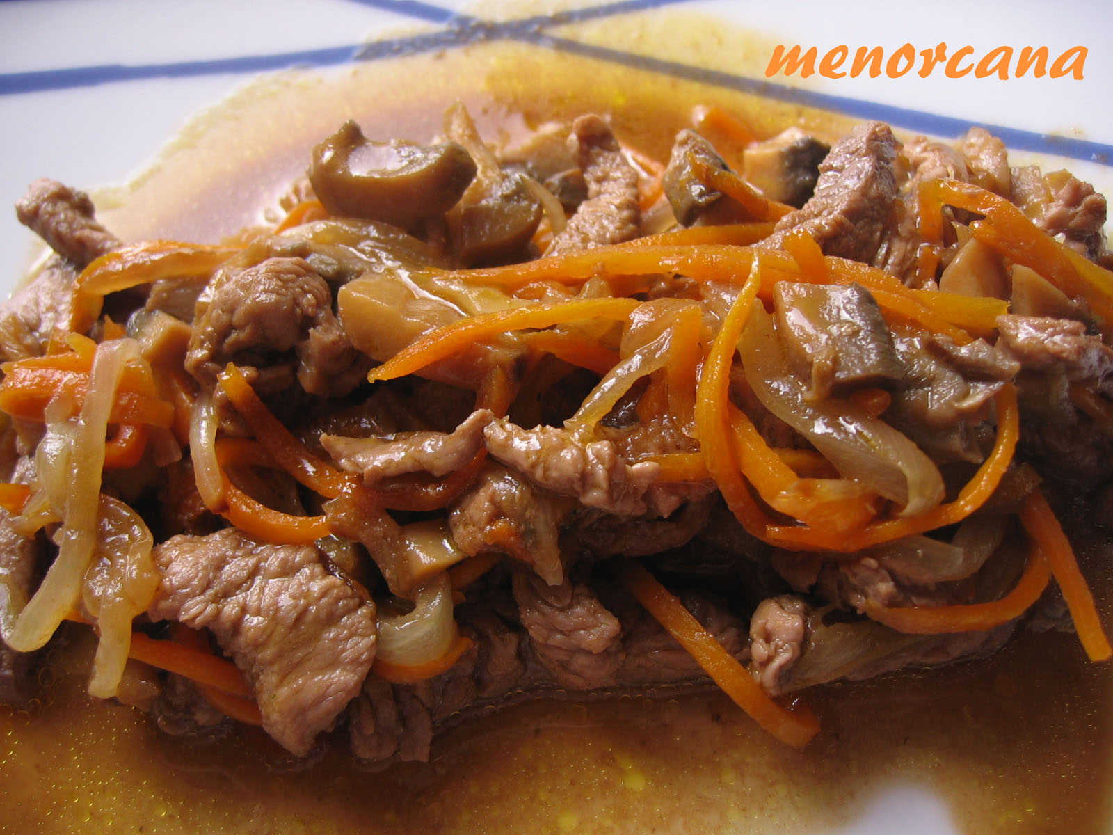 Chop suey de ternera - Ana en la cocina